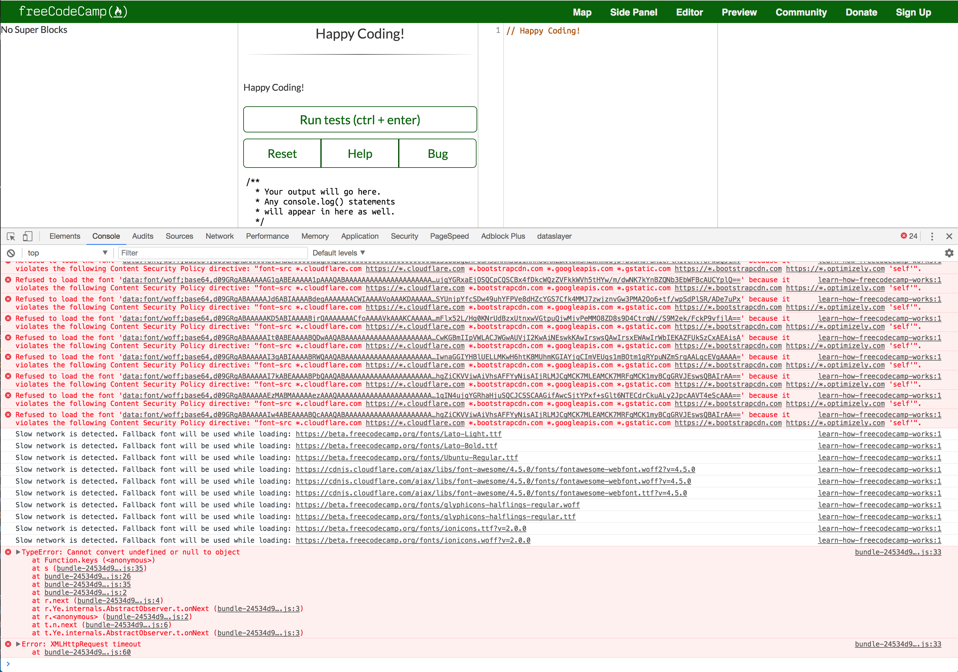 Application does not load completely sometimes. · Issue #15972 · freeCodeCamp/freeCodeCamp · GitHub