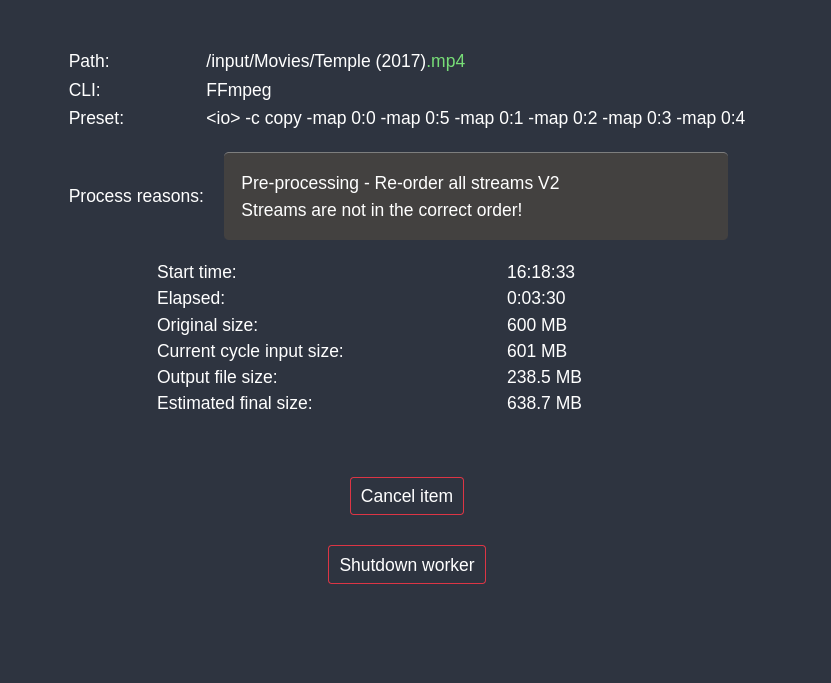 Tdarr making videos larger when compressed and/or never finishing · Issue #621 · HaveAGitGat ...