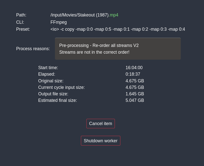 Tdarr making videos larger when compressed and/or never finishing · Issue #621 · HaveAGitGat ...