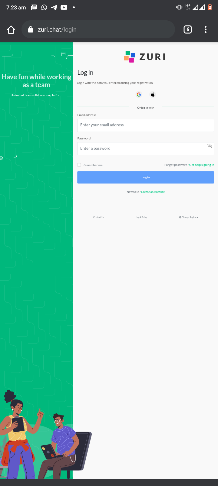 interactive login form · Issue #597 · zurichat/zc_main · GitHub
