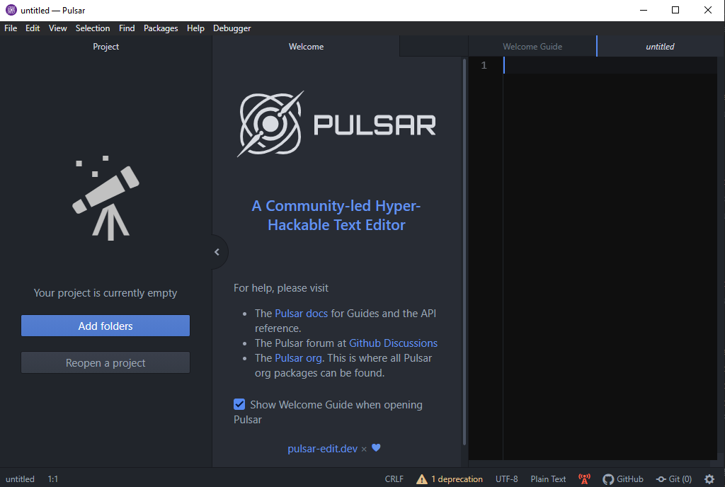 Remove blank space at the bottom of the editor · Issue #439 · pulsar-edit/pulsar · GitHub