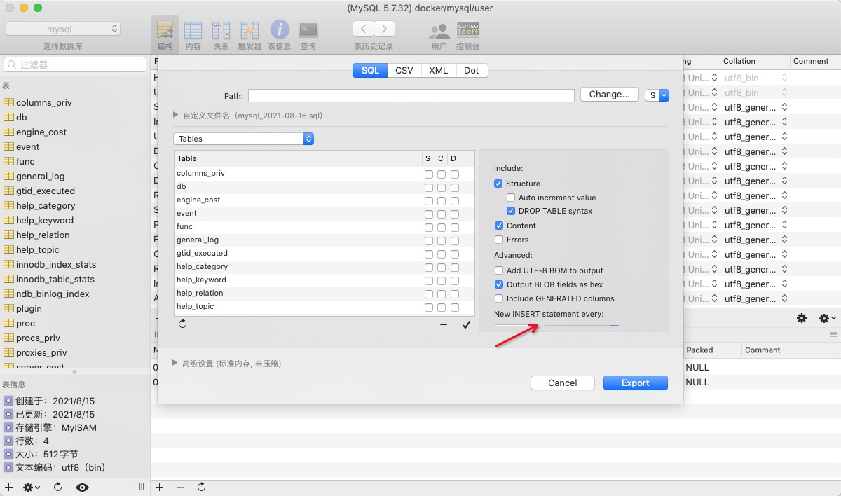 Can not scroll down in export window · Issue #1199 · Sequel-Ace/Sequel-Ace · GitHub
