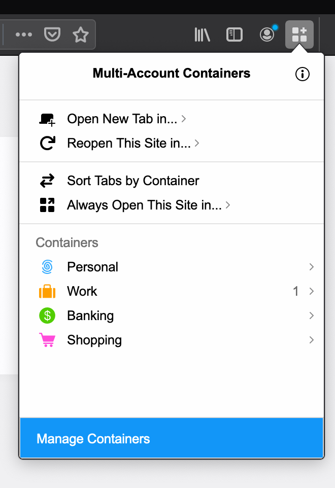 It's impossible to turn off "Always open in container" · Issue #1829 · mozilla/multi-account ...