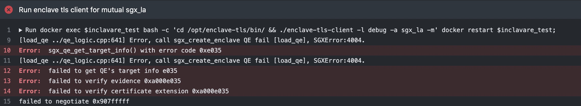 CI/CD: enclave-tls la attestation failed on SGX1 machine · Issue #827 ...