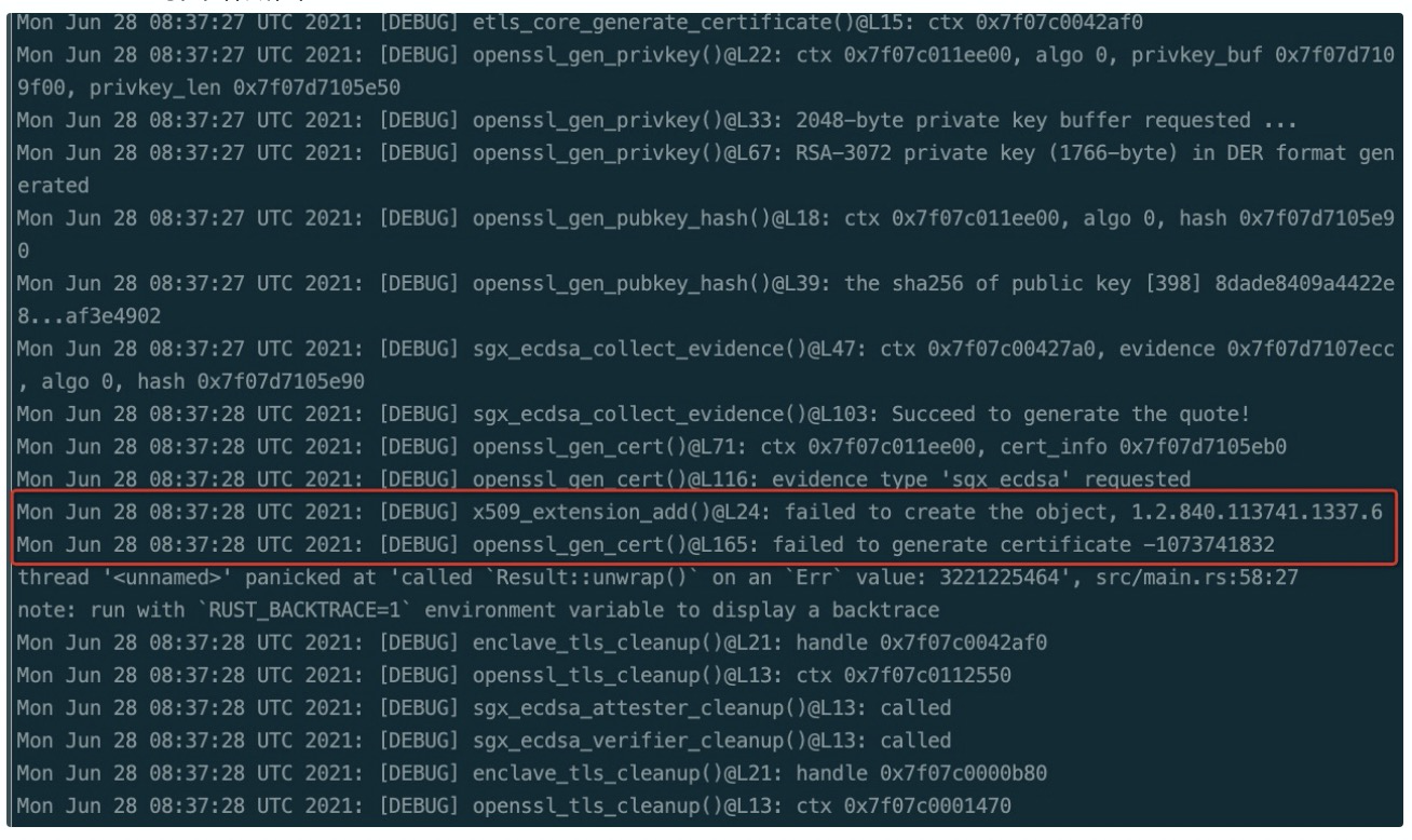 inclavared: failed to create the object 1.2.840.113741.1337.6 · Issue #1196 · inclavare ...