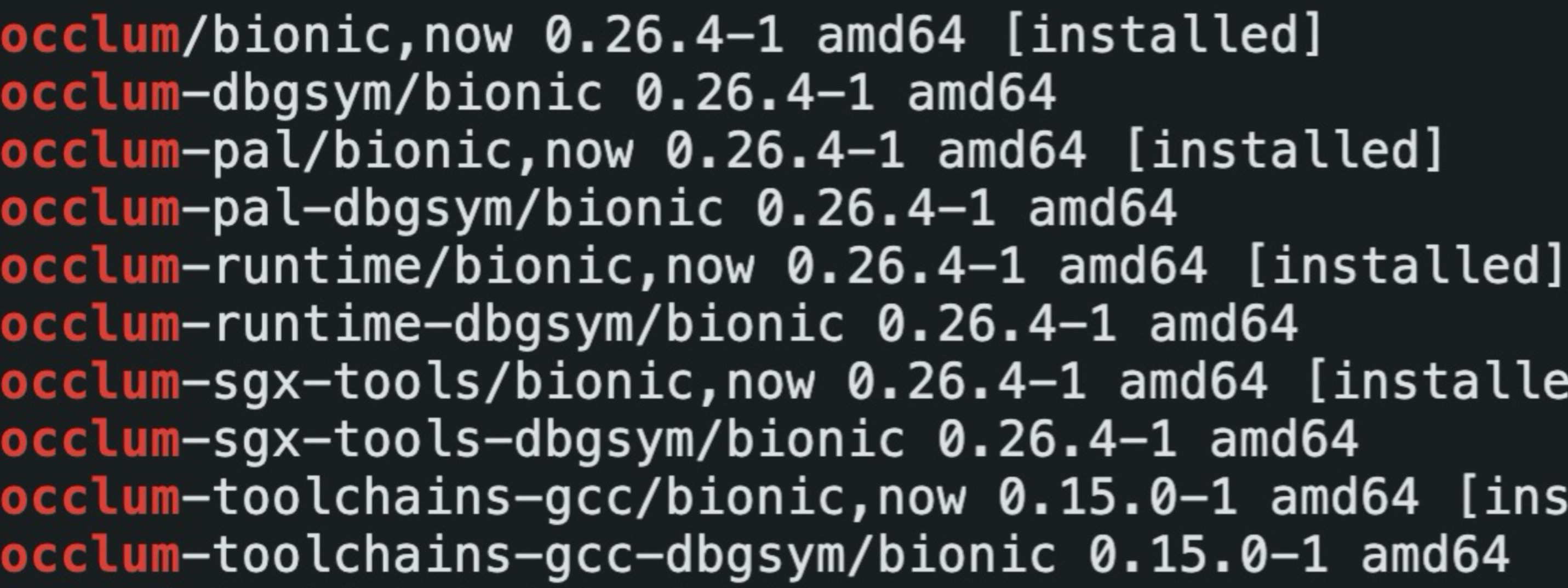 [BUG] lack of package to install glibc tool chain and copy_bom · Issue #871 · occlum/occlum · GitHub