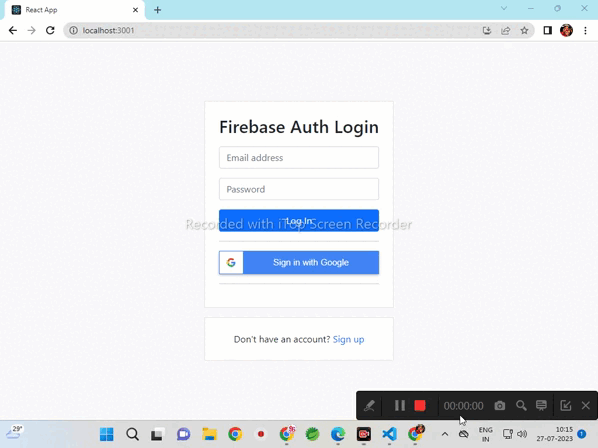 Github Saiinfo Sign In With Google Using Firebase Authentication