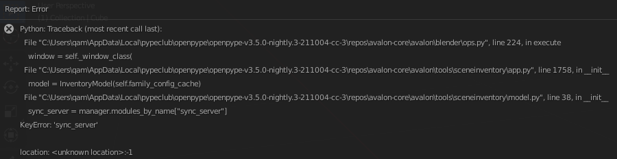 Blender 2.93: Asset Loader and Scene Manager fail · Issue #2107 · ynput/OpenPype · GitHub