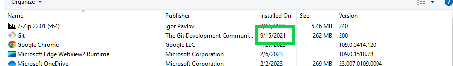 Validate cannot retrieve the windows package installation date if the registry does not have it ...