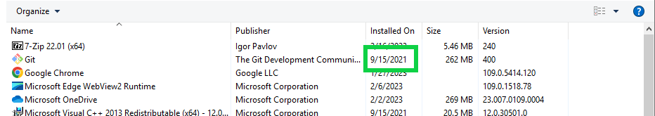 Validate cannot retrieve the windows package installation date if the registry does not have it ...