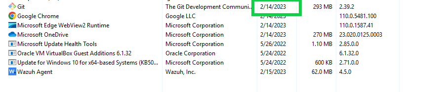Validate cannot retrieve the windows package installation date if the registry does not have it ...