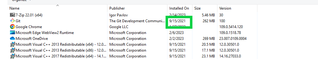 Validate cannot retrieve the windows package installation date if the registry does not have it ...