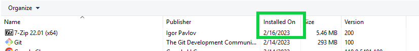 Validate cannot retrieve the windows package installation date if the registry does not have it ...