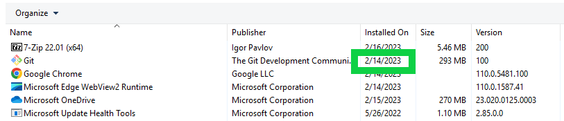 Validate cannot retrieve the windows package installation date if the registry does not have it ...