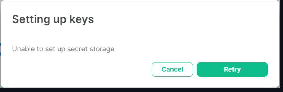 Unable to decrypt the messages loginWithToken & unable to setup secure backup · Issue #15779 ...