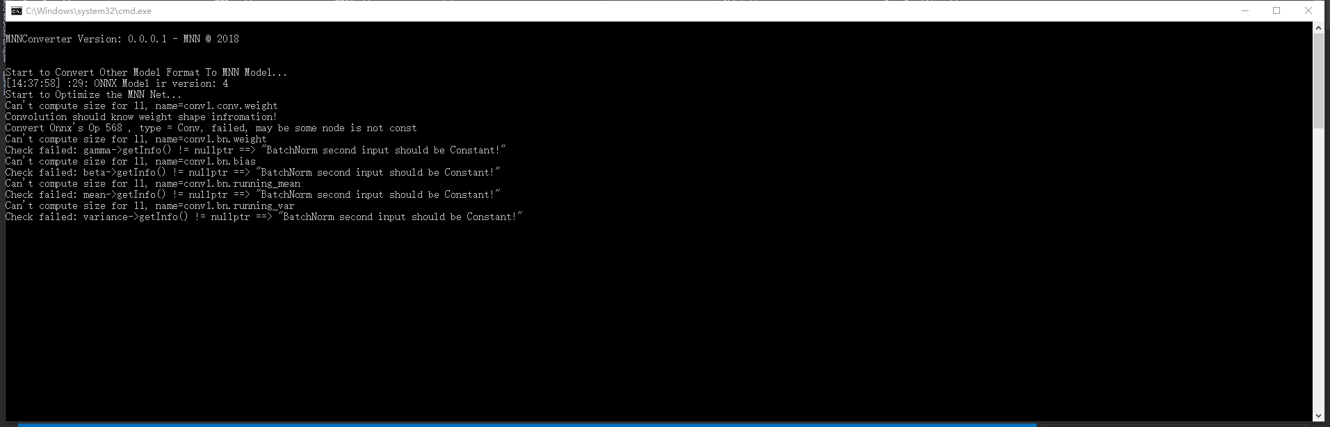 windows转换模型错误 · Issue #474 · alibaba/MNN · GitHub