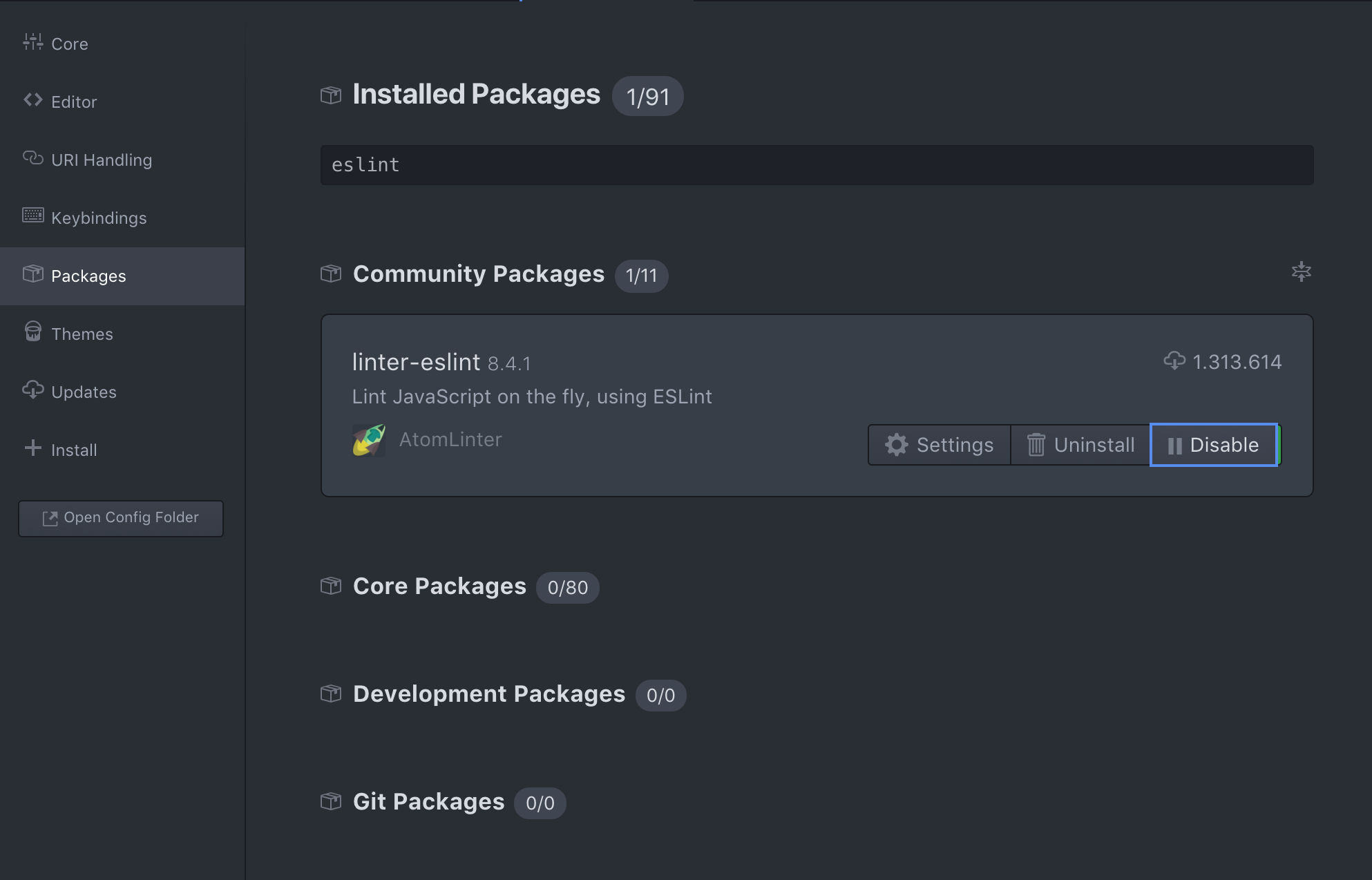 How do I turn off or modify eslint highlighting · Issue #1055 · AtomLinter/linter-eslint · GitHub