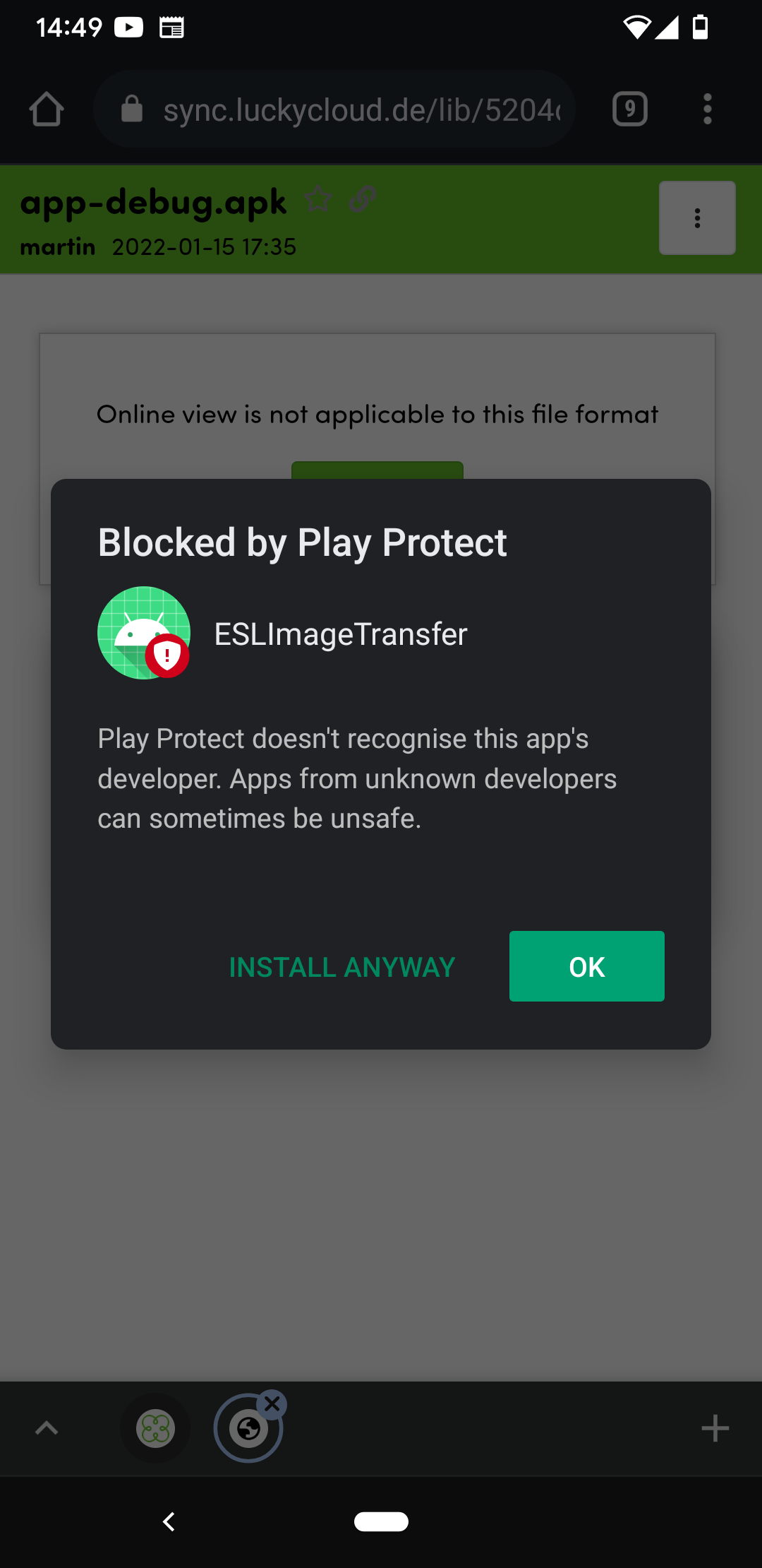 APK build not installable candidate · Issue #1 · bitbank2/ESLImageTransfer · GitHub