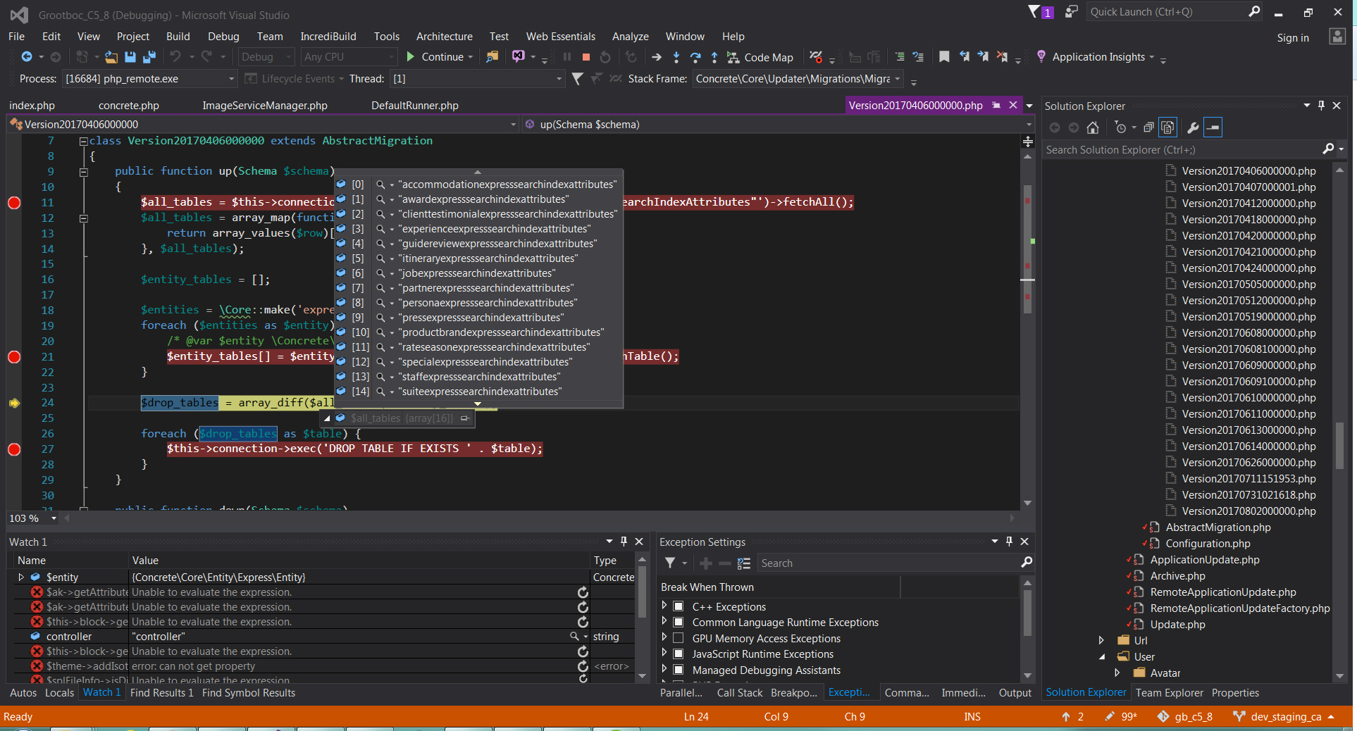 [Upgrade 8.1.0 to 8.2.1] Express Object Tables Missing · Issue #5859 · concretecms/concretecms ...