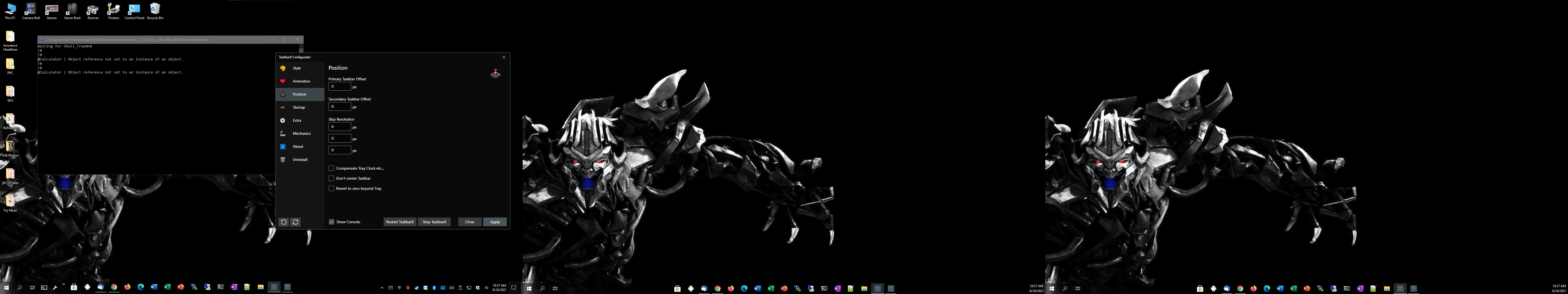 Taskbar X just sraight up not working at all · Issue #806 ...