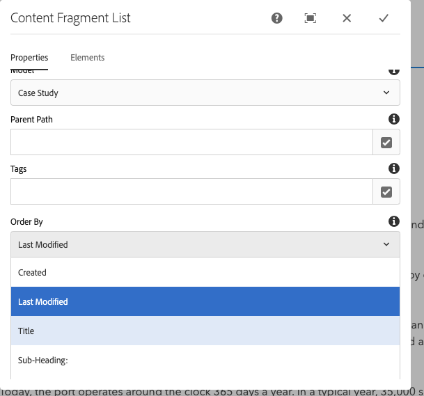 [Content Fragment List] Order by not updating on change · Issue #1077 · adobe/aem-core-wcm ...