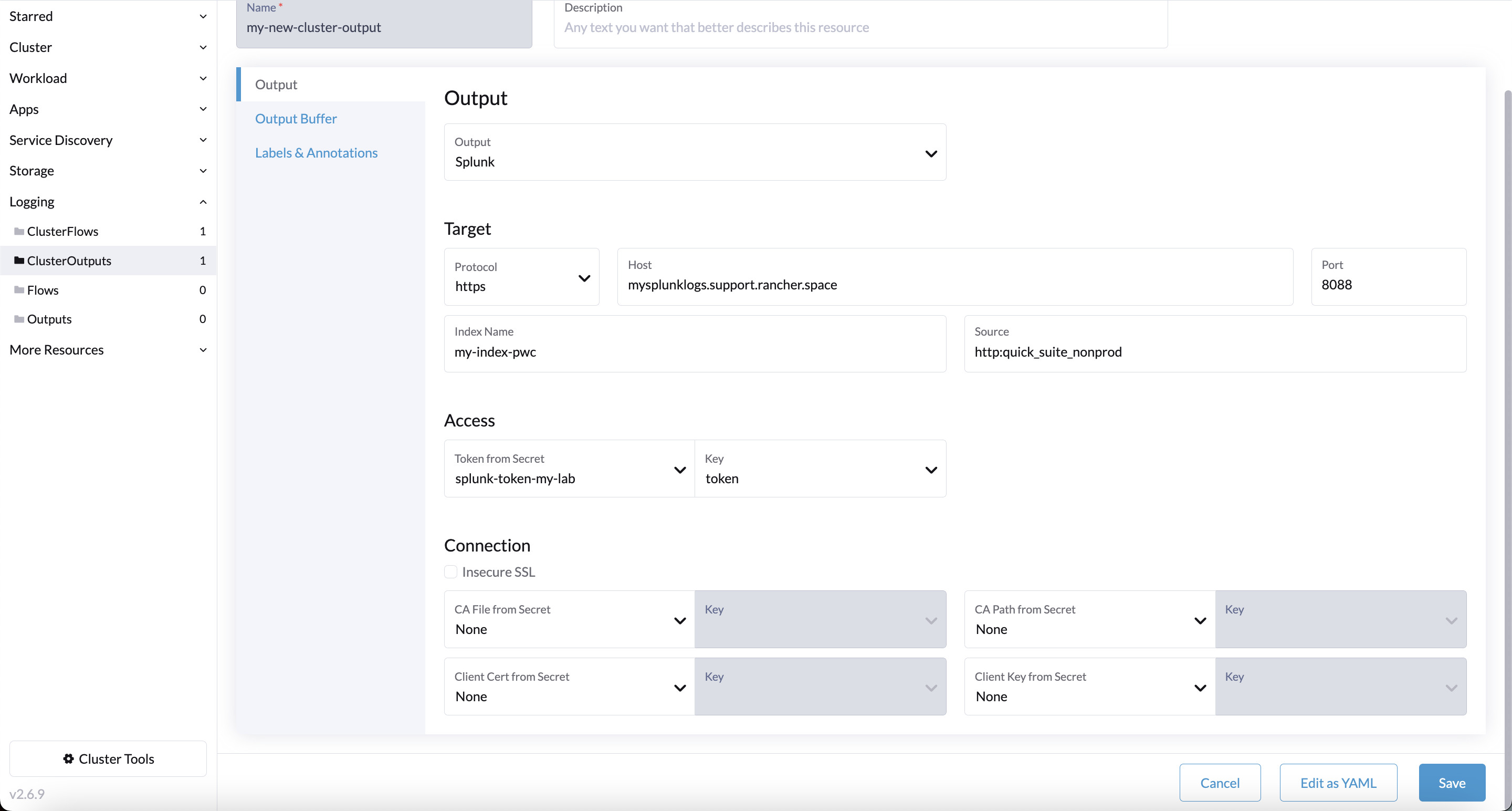 Logs Not Shipping To Splunk Failed To Load Secret For Field Hectoken