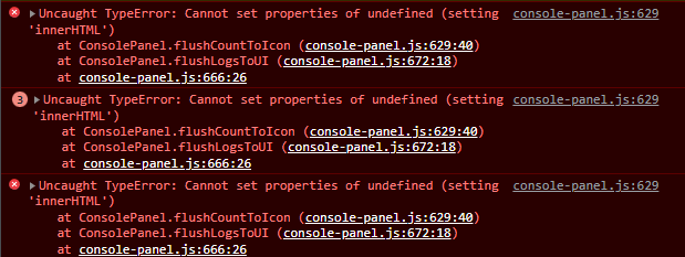 `ConsolePanel.flushCountToIcon` throws TypeError · Issue #3 · webextensions/console-panel · GitHub