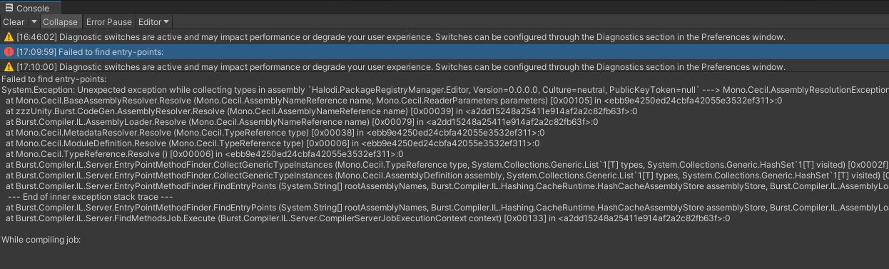Error `Failed to find entry-points:` on 2021.3+ with assembly validation · Issue #2 · needle ...