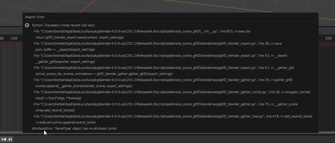 Exception on export when adding joints to generated tree · Issue #2049 · KhronosGroup/glTF ...
