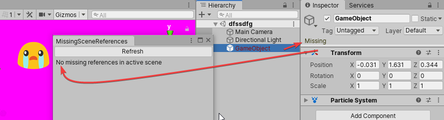MissingSceneReferences doesn't actually find missing references · Issue ...