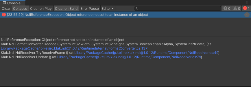 Bug: NDIReceiver resources end up being null after importing package · Issue #99 · keijiro ...