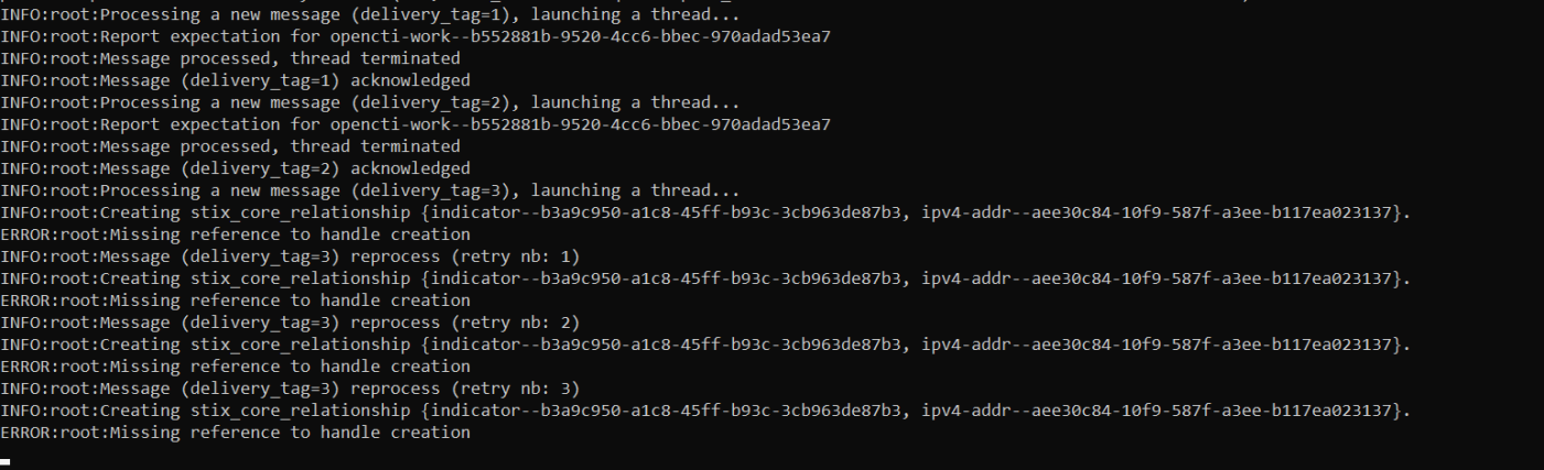 Uploading from python connector stopped working · Issue #1418 · OpenCTI-Platform/opencti · GitHub