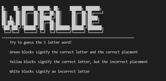 GitHub - anguzz/wordle: terminal wordle program