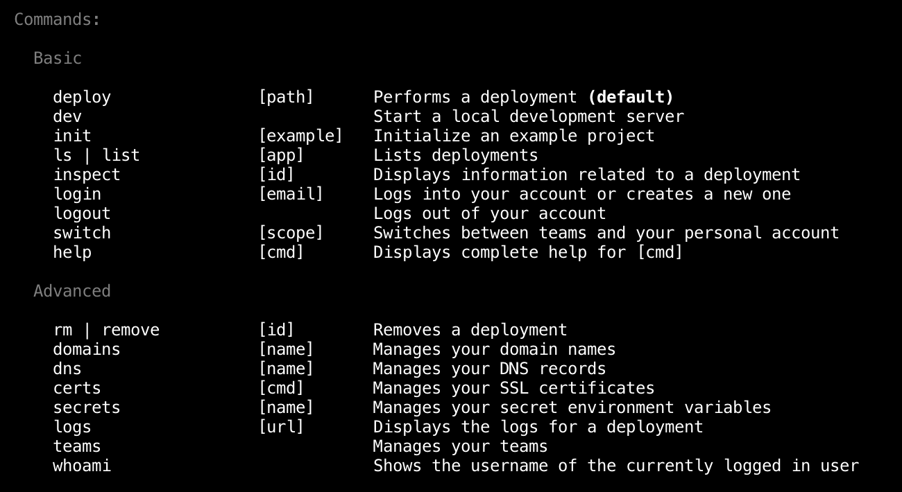 Now Cli Secrets Listed As Advanced Command · Issue 2981 · Vercelvercel · Github 