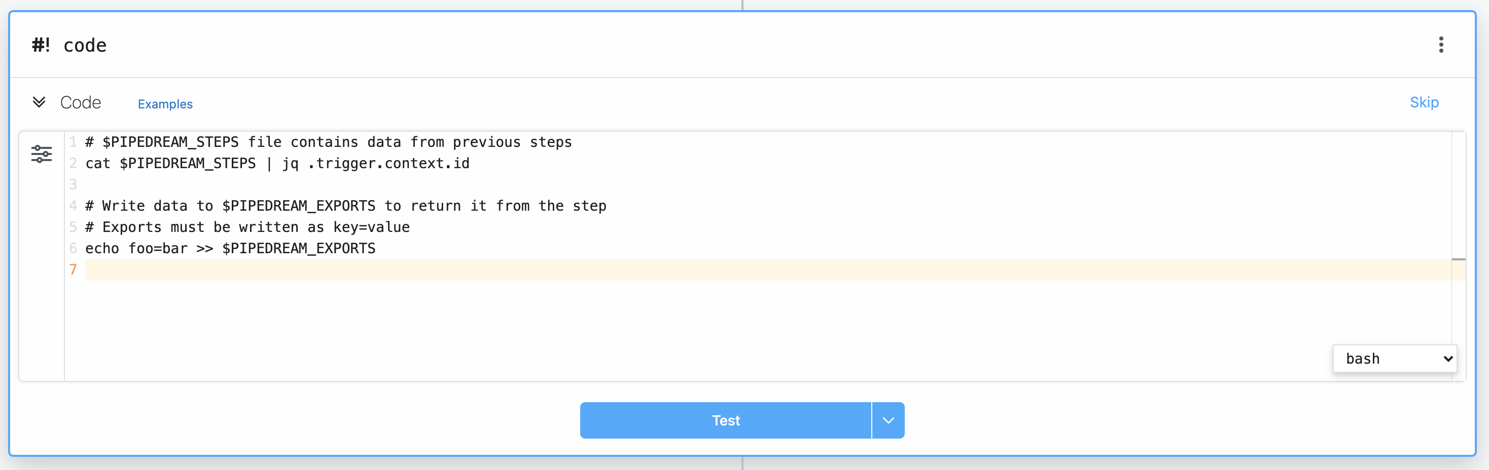 [BOB] Add Bash syntax highlighting · Issue #2171 · PipedreamHQ/pipedream · GitHub