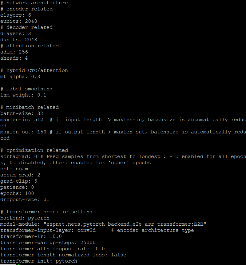 transformer model with pure ctc loss doesnot convergence · Issue #1673 · espnet/espnet · GitHub