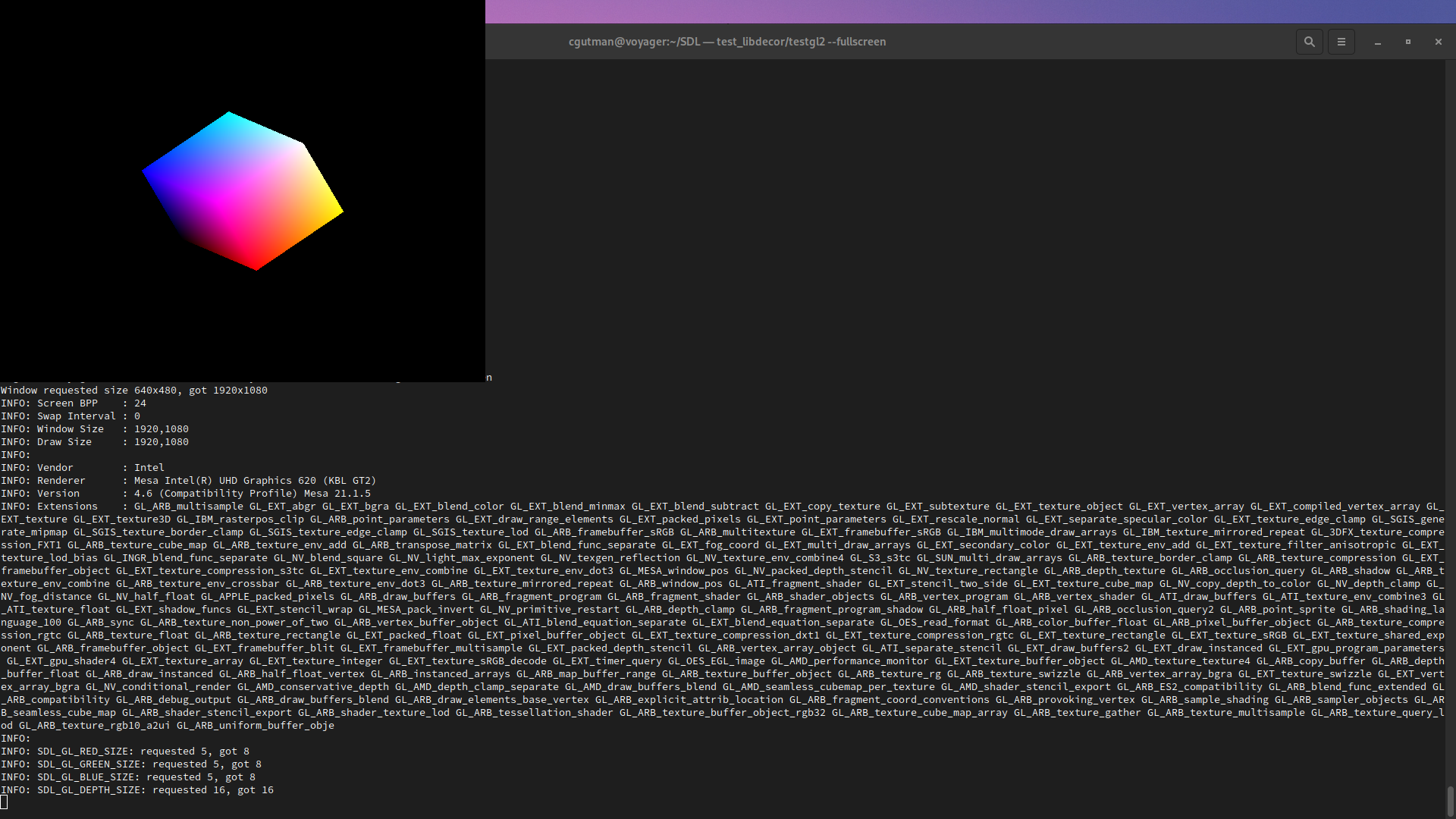 Wayland Libdecor Testgl2 Fails To Resize After Leaving Fullscreen