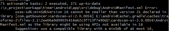 Task React Native Cardscan Packagedebugassets Failed Issue 95