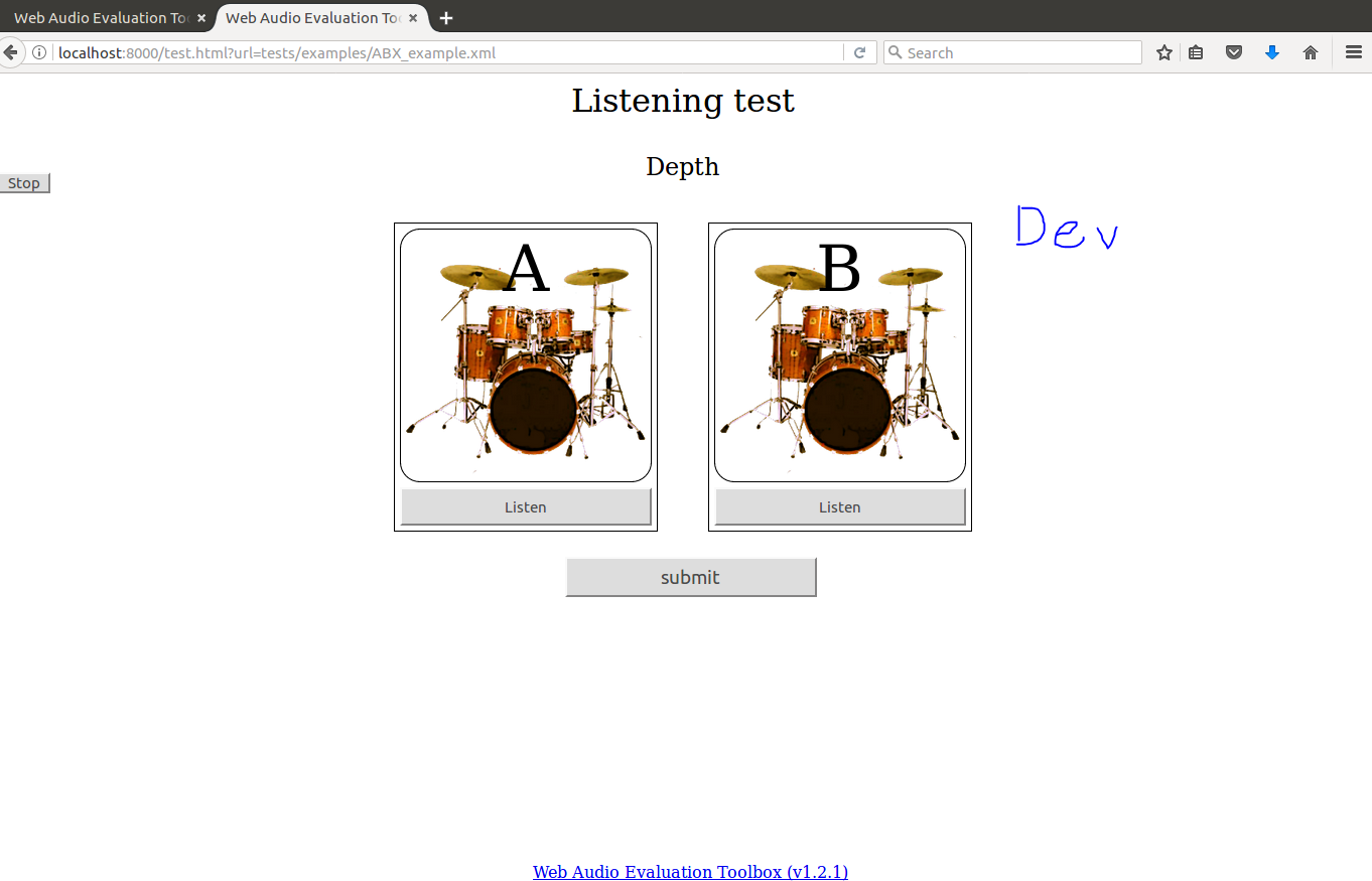 ABX execution and online analysis issue · Issue #214 · BrechtDeMan/WebAudioEvaluationTool · GitHub