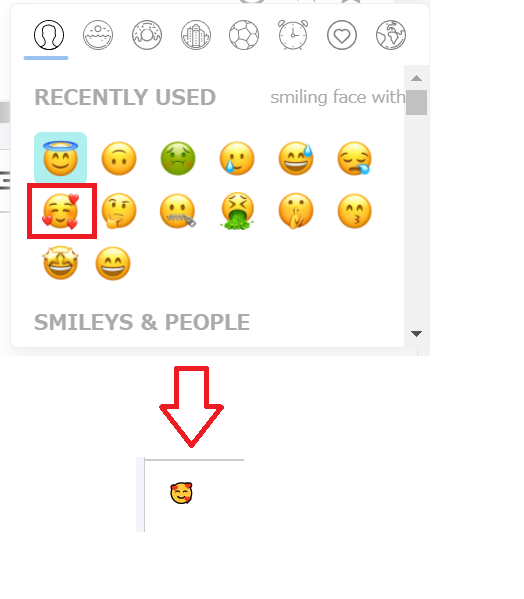 The emoji icon design in dialog and selected emoji icon design not same in shown in react quill ...