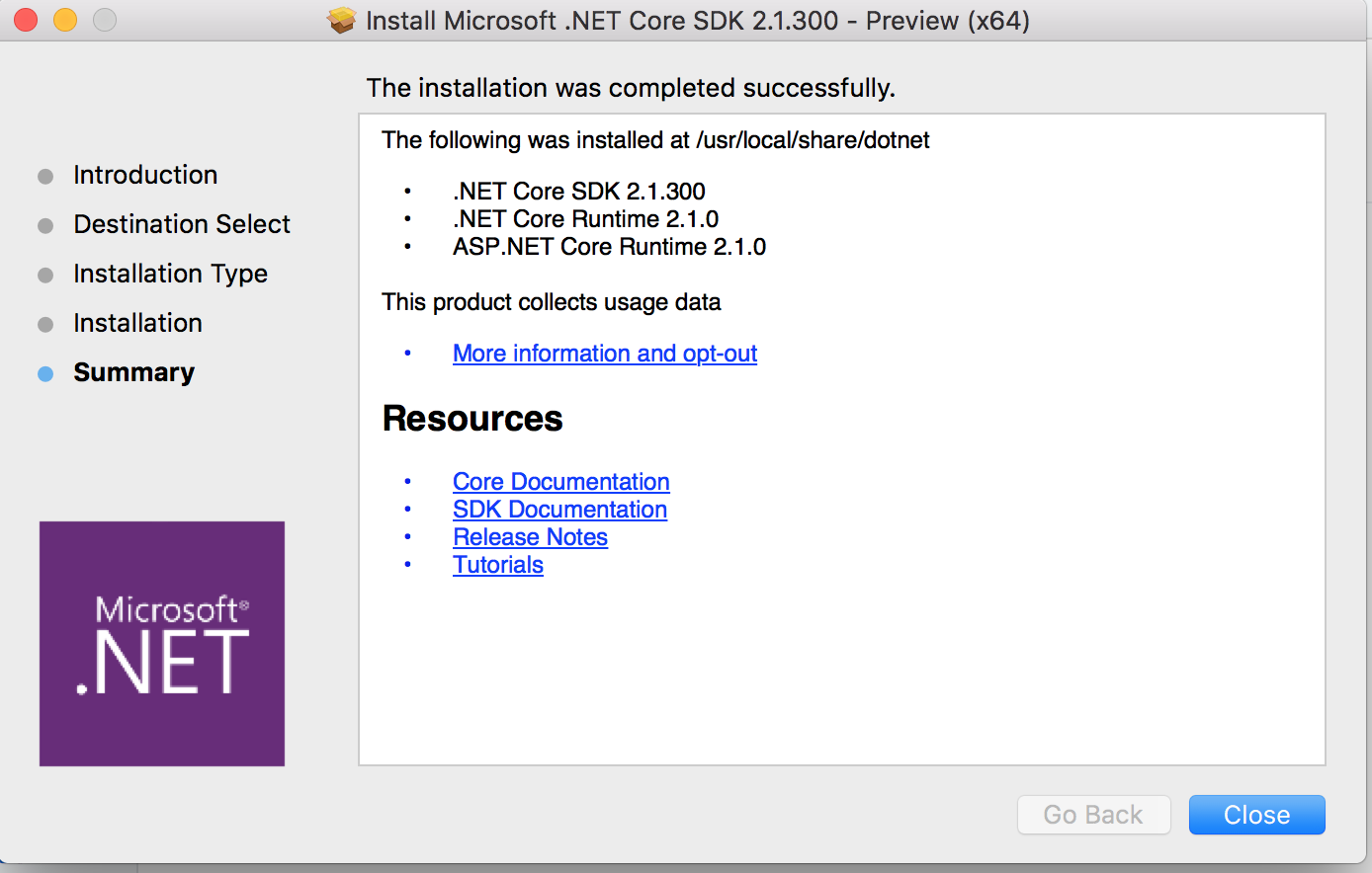 macOS installer: generate branding versions in conclusion · Issue #9065 · dotnet/sdk · GitHub