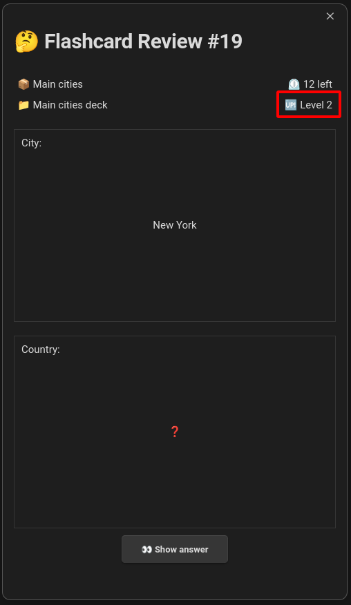 GitHub - gaetanmuck/obsidian-flashcard-learning: Obsidian plugin. Uses ... GitHub - gaetanmuck/obsidian-flashcard-learning: Obsidian plugin. Uses ...