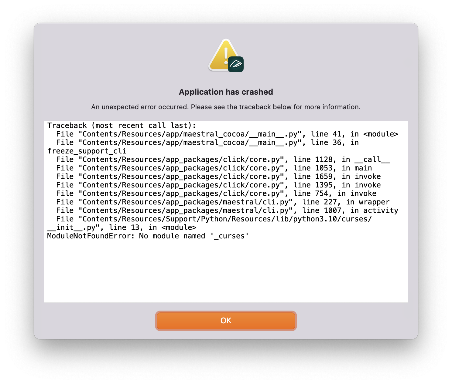 Regression? `maestral activity` on Mac crashes immediately · Issue #533 ...