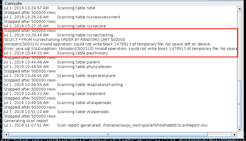 Error When Scan Table · Issue 159 · Ohdsiwhiterabbit · Github