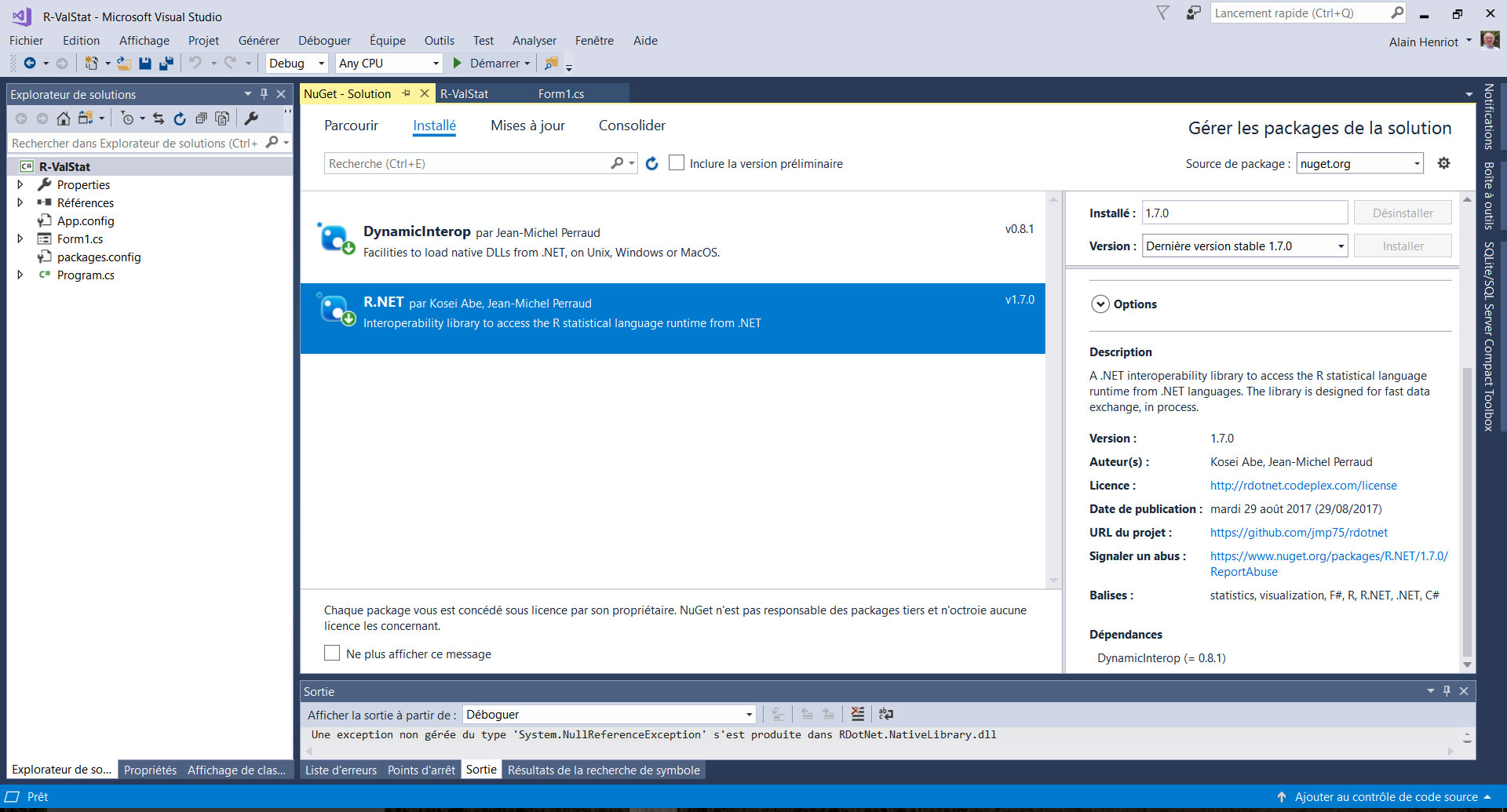 In Vs 2017 170 Installation Error · Issue 64 · Rdotnetrdotnet · Github 3947