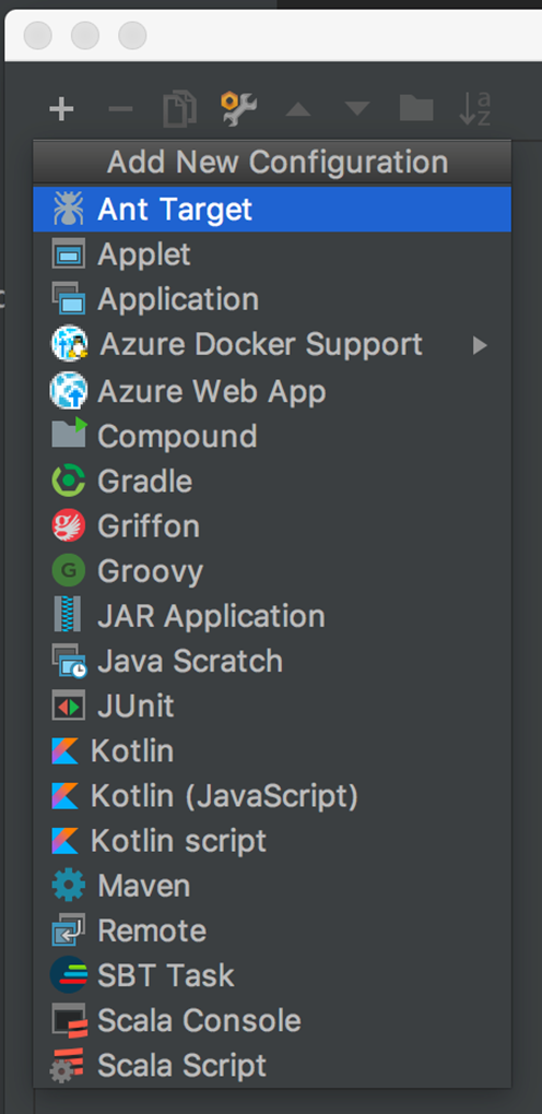 IntelliJ: New debug as configuration, the item is hard to find · Issue #1066 · microsoft/azure ...