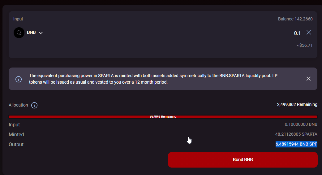 Bond AddLiq | Output LP estimate sliiiiightly out · Issue #248 · spartan-protocol ...