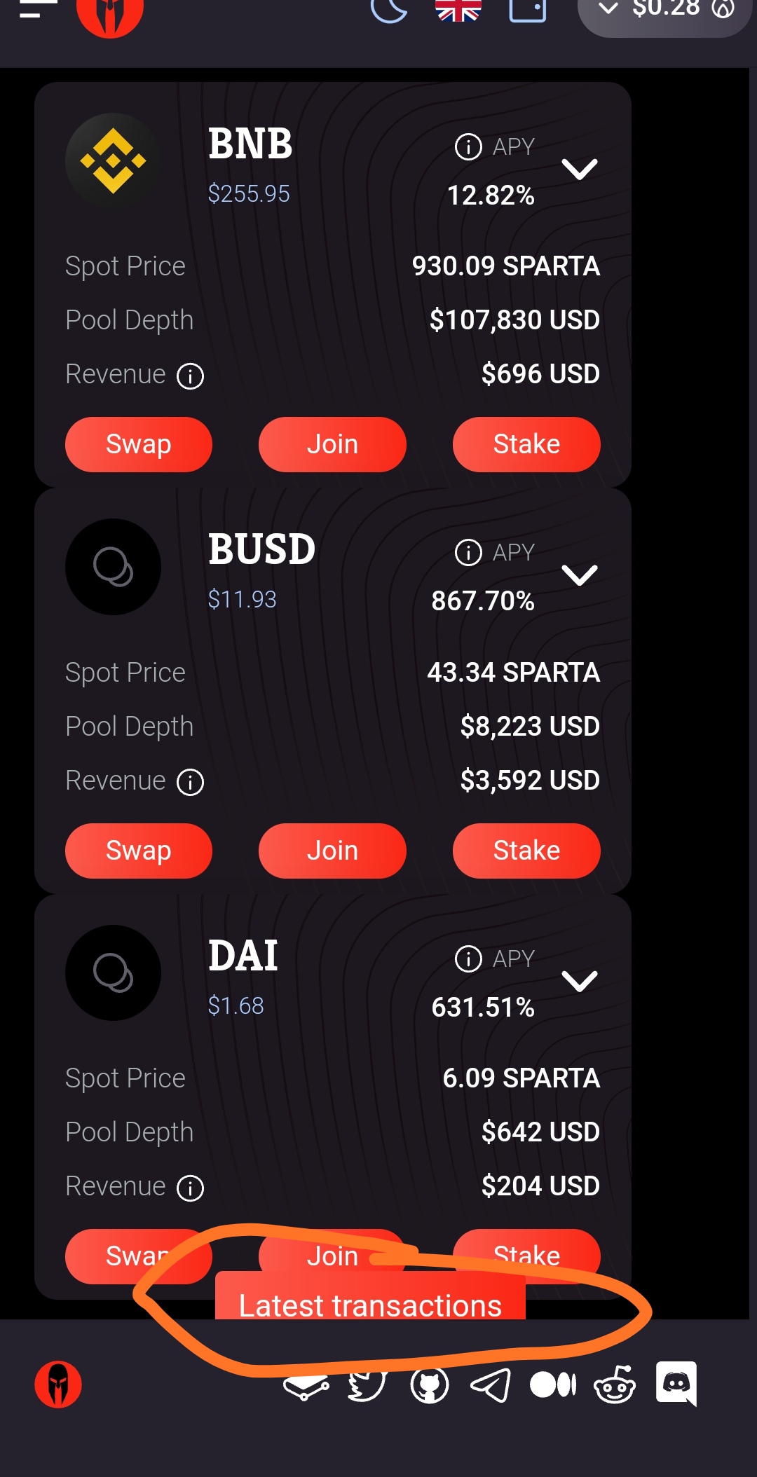 RecentTxns | Add footer padding · Issue #447 · spartan-protocol/SpartanProtocol-DAppV2 · GitHub