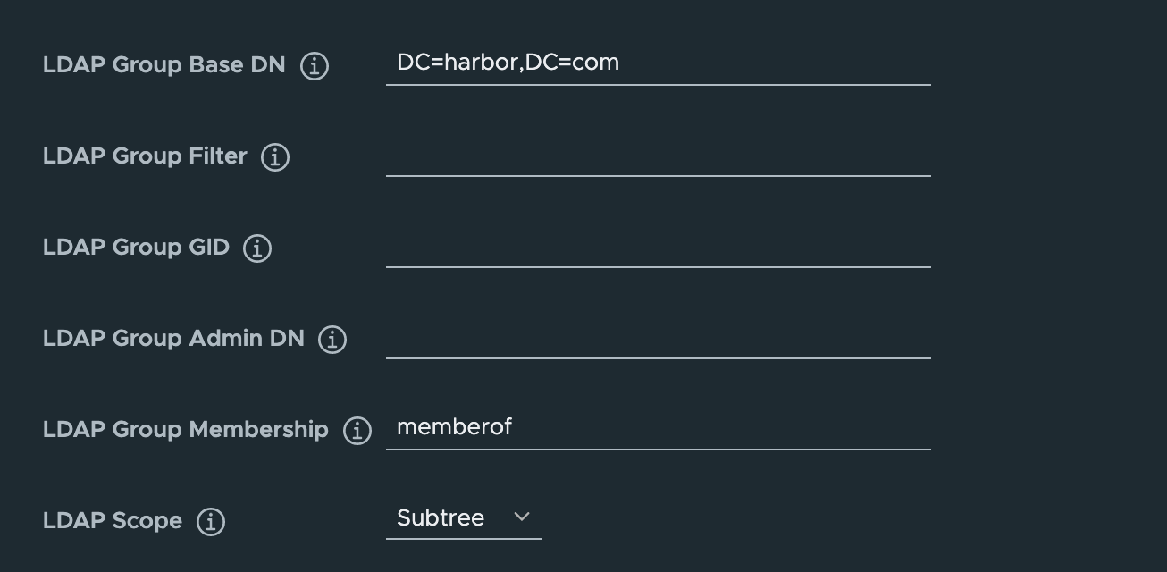 Add tooltip for LDAP group settings · Issue #16271 · goharbor/harbor ...
