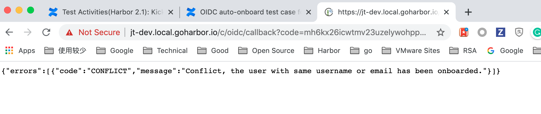 Error Message In Callback Should Be Consistent With The Harbor Ui · Issue 12740 · Goharbor